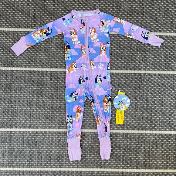 Little Sleepies | One Pieces | Little Sleepies Purple Bluey Sleepytime ...